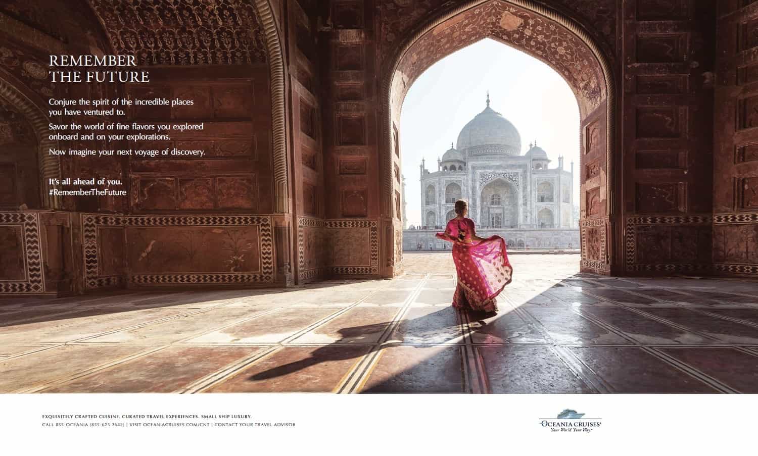 Oceania Cruises Debuts New Brand Campaign - 'Remember The Future'